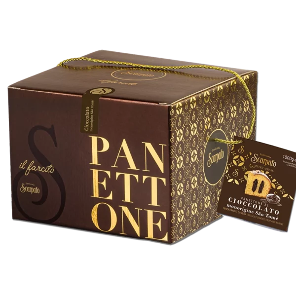 SCARPATO PANETTONE DARK CHOCOLATE 500g – DELISSIMO