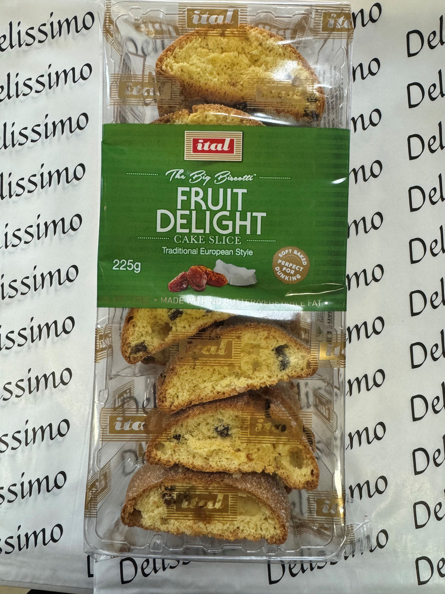 ITAL FRUIT DELIGHT CAKE SLICE 225g – DELISSIMO